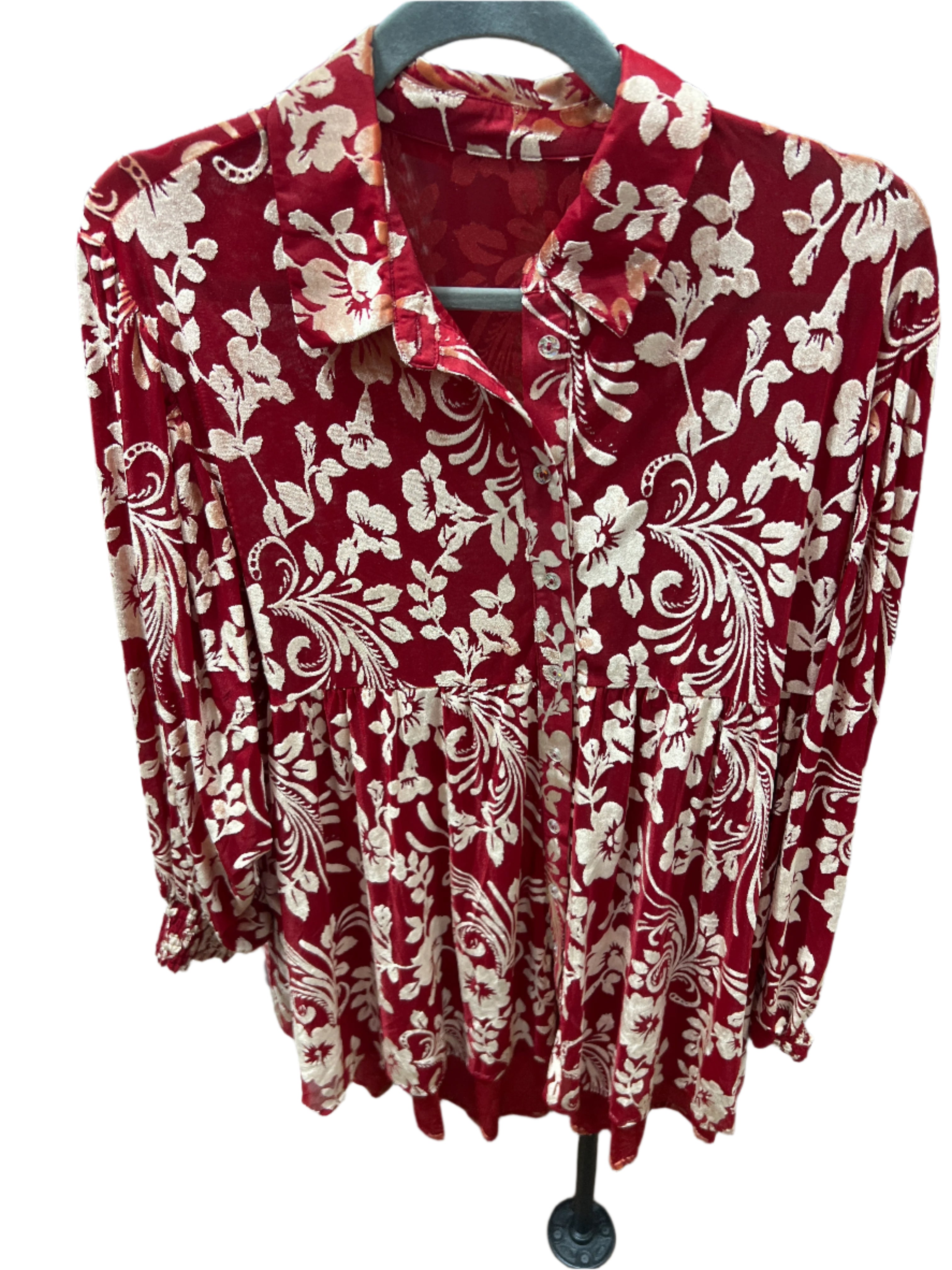 TH2776 RED VELVET BOHO BLOUSE (7 Piece) – Turquoise Haven